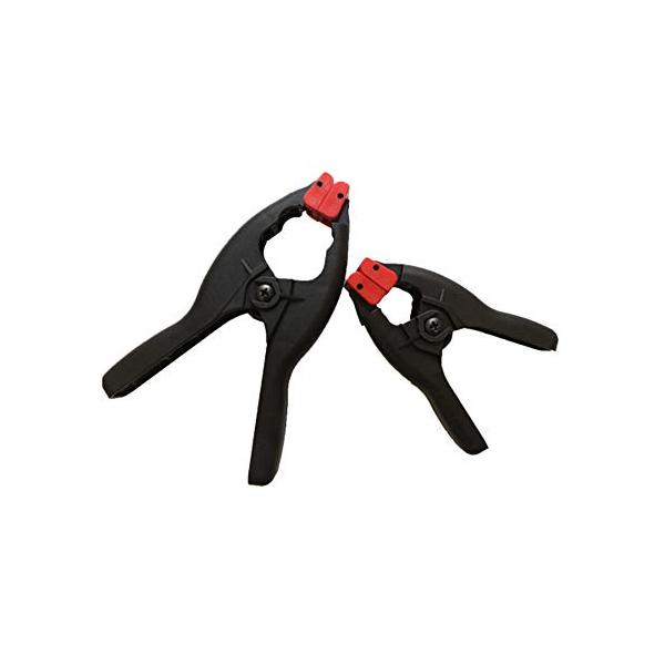 くわえ幅:Max30mm本体:合成樹脂・ABSDIY・工具・ガーデン/作業工具/締付・固定工具/クランプ/スプリングクランプ