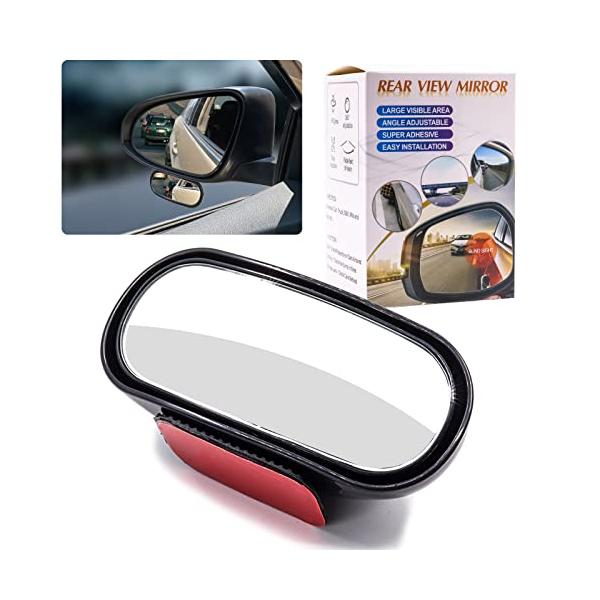 商品の仕様 サイズ： 鏡 10.1*5.0ｃｍ　 テープ 4.9*5.8ｃｍ　回転角度：360*　レンズ曲率：凸面広角鏡　内容：補助ミラー1個 360*回転可能 ：360*回転可能で、死角がなく、広い視野を提供されます。実際に応じて、ご自由...