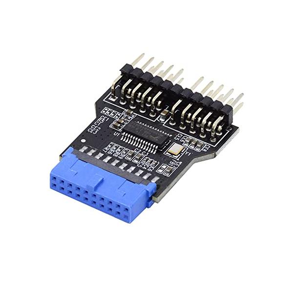 内部に USB2.0 HUB チップセットを搭載し、480Mbps の速度をサポートします。デスクトップ 19 ピン USB3.0 HUB から USB 2.0 9 ピン コネクタ アダプタ ポート Multilierマザーボードの USB...