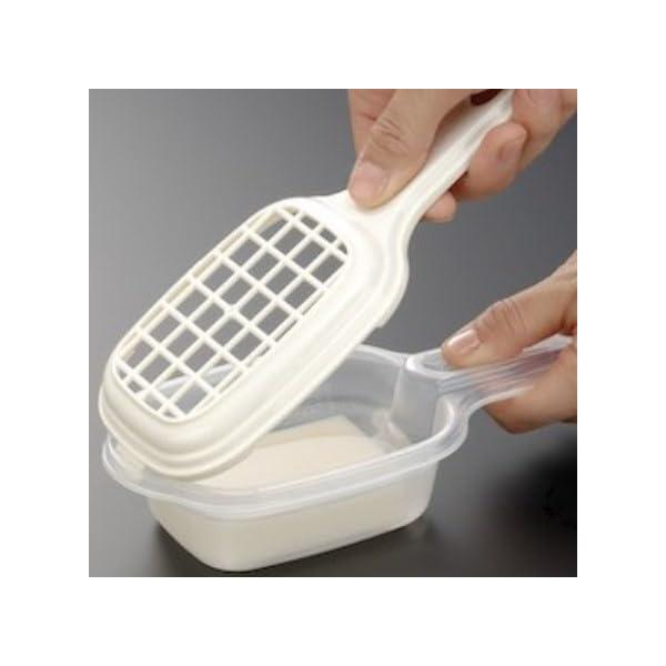 容器にモチと水を入れて1分加熱するだけで、やわらかおもちができ上がります角もち・丸もち兼用19.9*8.9*5.4cm 容量200ml原産国：日本耐熱140度/耐冷-20度材質：ポリプロピレンホーム＆キッチン/キッチン用品/調理・製菓道具/...