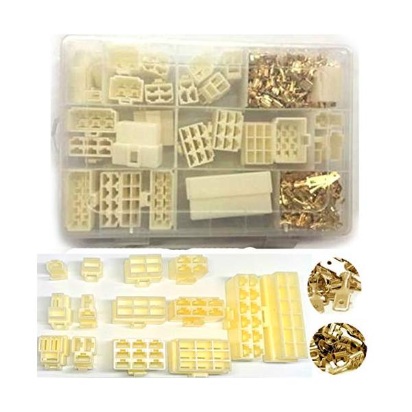 バイク旧車の配線加工、レストア用のコネクターセットです。*br**br*1極 2極 3極 4極 6極 8極 9極 12極ピン各サイズ共オスメスセットとなっています。 適合車種 CBX1000/Z1300/ワルキューレ/Z1-R/CB1100...