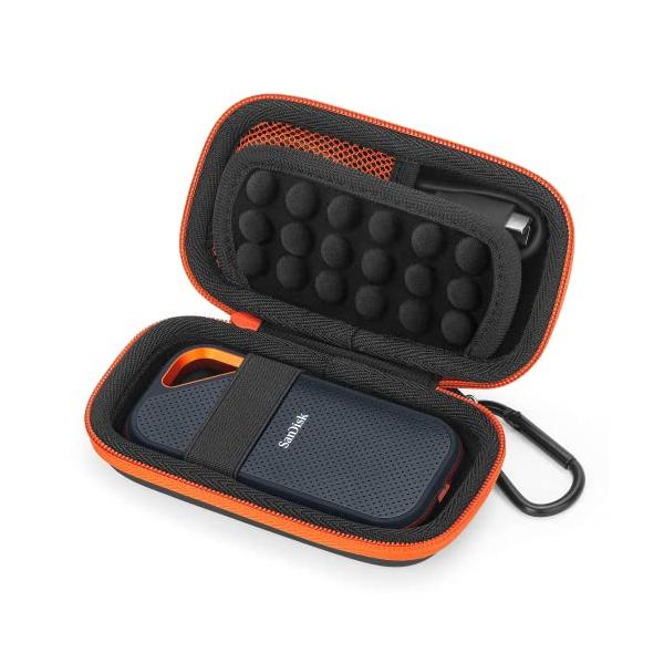 * 完璧にフィット * 当社のケースはSanDisk SSD/SanDisk Extreme PRO / SanDisk Portable SSD外付けに完璧にフィットし、SSD本体とケーブルを一緒に収納できます。 ケースの寸法：13.7 ...