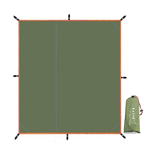 高い防水性のテントシート こちらのテントシートは210D引き裂く防止のオックスフォードを採用し、シートの裏面はシルバーコーデイング加工が施されていて、PU3000mmの高い耐水圧機能を備えた製品です。湿気や冷気をシャットアウトする事ができま...