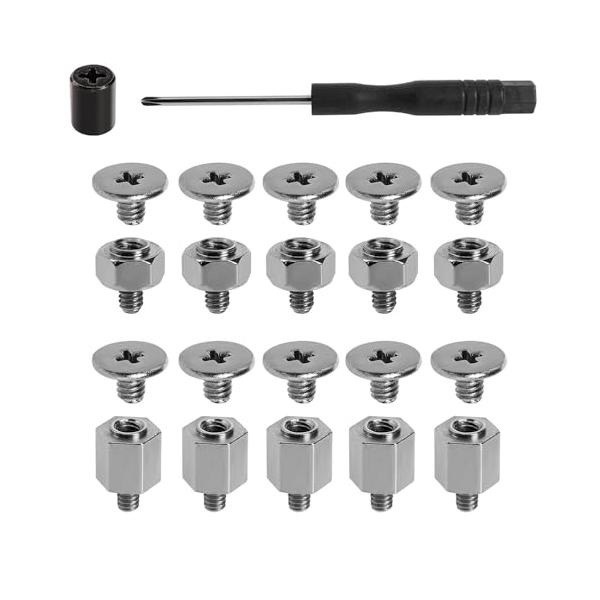 パッケージ内容 ナット、ネジ、および適合するドライバーが付属しています。 ネジ材質 スチールを採用して、鋼製品で強いから安心感高い、普遍的なラップトップノートブックの修理に最適。 性能は高いです 優れた高い安定性持っおりマザーボード付属のネ...