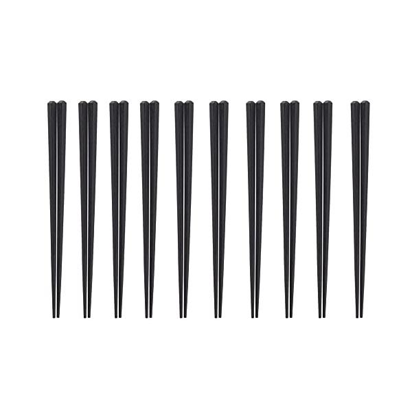 箸 日本製  エンボス加工のすべり止めを全体に施した、持ちやすくおしゃれな樹脂箸。  五角形 安定感  業務用としてはもちろん、ご家庭でもお使いいただけます。本体サイズ：長さ約21cm本体重量：1膳約0.016Kg内容量：10膳サイズ：21...