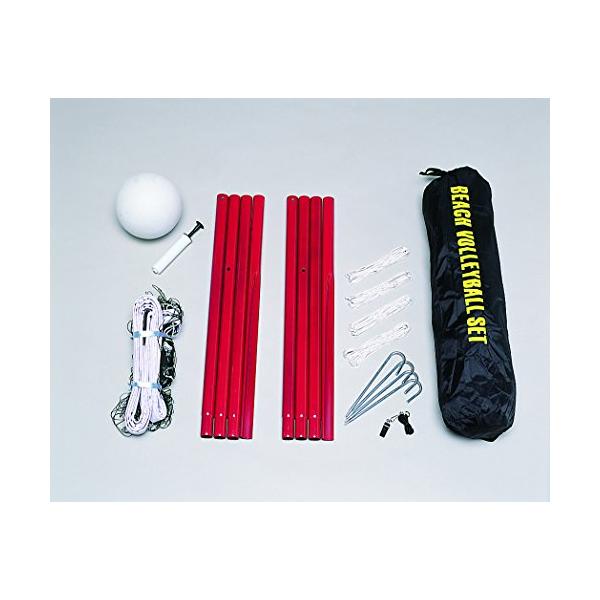 重量 : (約)6kgサイズ : (約)全長3m(埋込部60cm)、ネット高さ1.66・2.4m(2段階調節)*幅9.1m、ネットサイズ92cm*9.2m素材 : 主材スチール38.6mm(4本継)専用ボール、ポンプ、ホイッスル付収納ケース...