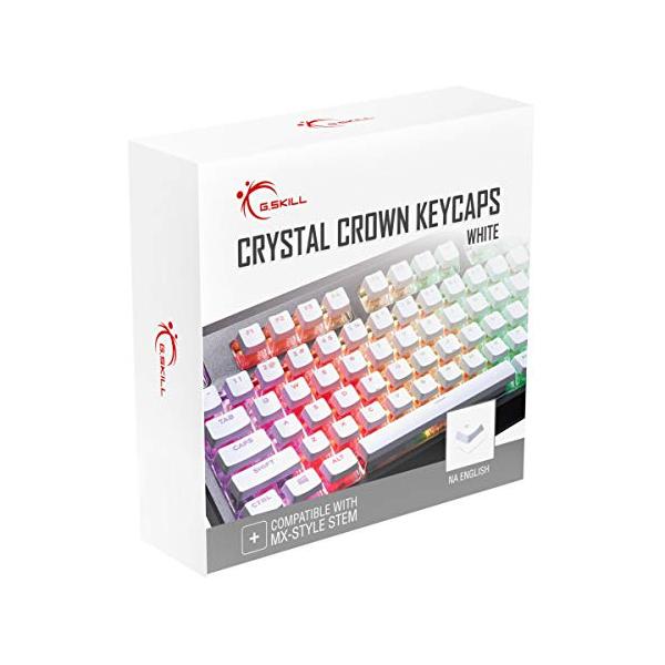 クリアで透明なデザイン - 2層構造でより多くの光を通し、キーボードのRGBバックライトを明るくします。読みやすいレタリング - 太字でミニマルなフォントが特徴で、個々のキーの読みやすさと視認性を向上させます。Cherry MXステム対応 ...