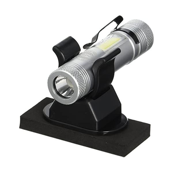 付属品:カラビナ付きストラップ本体カラー:シルバー自重: 33g簡易防水仕様UVライト:点灯時間 約4時間/明るさ 8〜10lm/紫外線波長 400〜405nm(UV-A)LEDライト:使用光源 COB(面発光)/点灯時間 約5時間/明るさ...