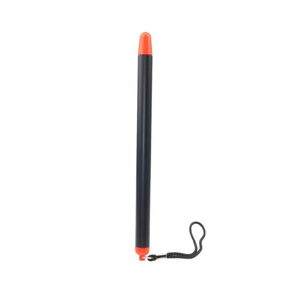 先端が目立つ色になっています。伸縮可能で使いたい長さに調節して使用することができます。長さを最小にすればコンパクトになり、持ち運びが便利になります。手に馴染む太さのグリップになっています。カラー メイン-ブラック サブ-オレンジ&amp;シ...