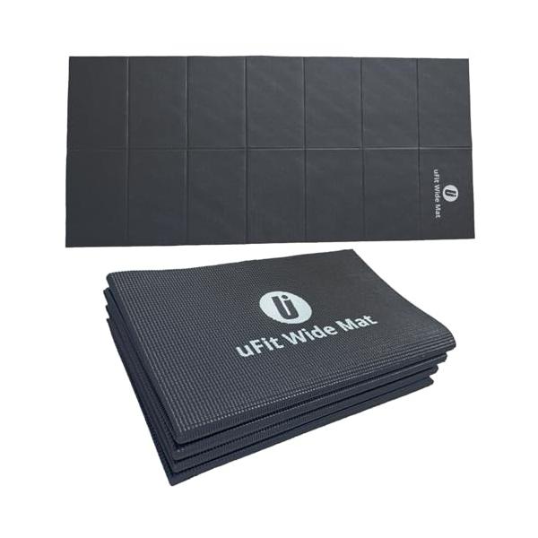 200*90cmの幅広サイズ uFit Exercise Matは、広げると縦200cm、横90cmの特大サイズになります。高身長の方でも、手や足がはみ出ることなく快適に筋トレやヨガをすることができます。 折り畳めるから収納が楽々 特大サイ...