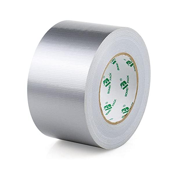 幅 75 mm の銀製ダクトテープ: 48 mm より幅が広く、ベアリングのシールプロセスを迅速かつ効率的に実行するのに役立ちます。耐久性：銀テープは手で簡単に切れ、防水性、耐紫外線性があり、屋内、庭園、その他の屋外エリアでも使用できます。...