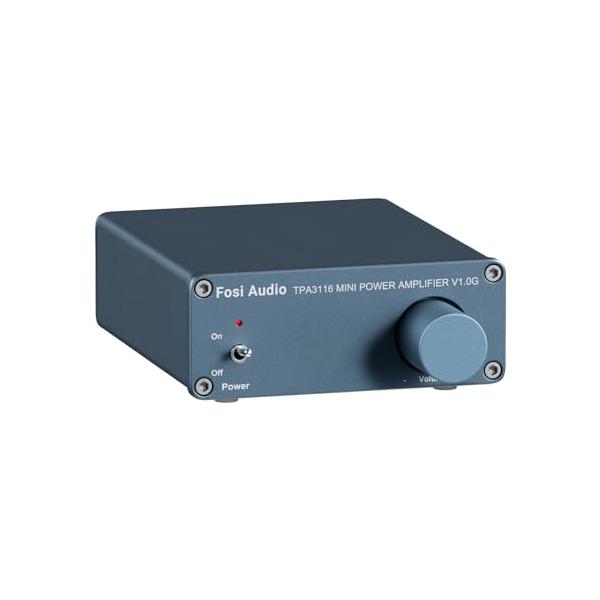 Fosi Audio V1.0G ミニ ステレオ アンプには、新しいアンプ技術に基づいた高効率の完全統合型デジタル クラス D オーディオ アンプ IC が含まれており、12 V * 24 V の電源電圧範囲をサポートしております。V1.0...