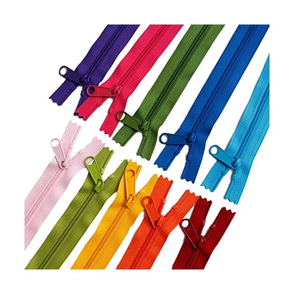 サイズ:30cm テープ部分:巾約28mm10色セット素材:スライダー/ポリエステル テープ/ポリエステルファスナーホビー:手芸・画材:裁縫材料:ファスナー