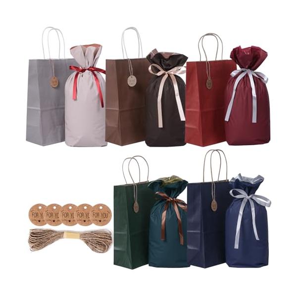 ラッピング袋-セット内容 セットをご用意しております。Lセット：3枚ラッピング袋 ３色 31*43cm 3枚紙袋 3色 26*12*33cm タグ*3枚 ひも*1 1mm*5m  ラッピング袋-バイカラー・PE素材 ラッピング袋はバイカラー...