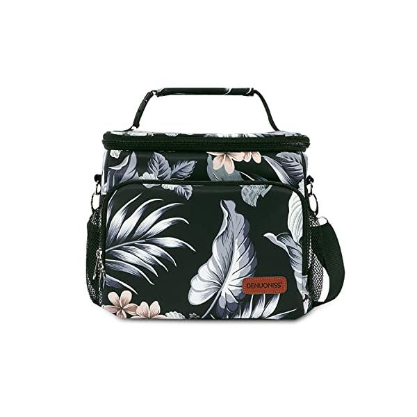 優れた保冷保温機能 内部にはアルミホイル断熱材質で保冷・保温効果を兼ね備えて、オールシーズン使用可能です。食品を長時間冷たくまたは温かく保つのに役立ちます。  大容量の収納 長さ25*幅16*高さ21cm、おしゃれで持ち運びしやすい大容量ラ...