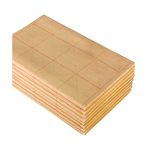 各グリッドの長さは6cm、1枚あたり12グリッド、合計1100枚はっきりした天然竹繊維。 さまざまな書道フォントの練習に適しています。紙は柔らかく、靭性が強く、引張力が良く、吸水・吸水性能が良く、視覚的な疲労を起こしにくい。科学的な書道は書...