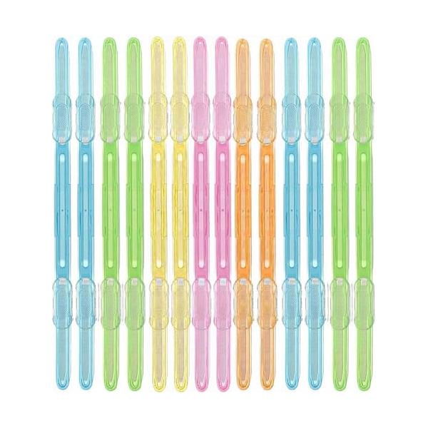 商品詳細 ：30個のペーパーファスナー、色：ピンク、青、オレンジ、ライトグリーン、ライトイエロー、1色6本、サイズ：長さ20.5 cm、2穴間隔：8 cm。十分な数があなたのさまざまなニーズを満たしています。 高品質材料 ：ペーパーファスナ...