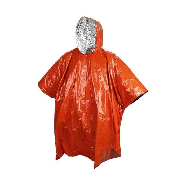 極上の保温性 緊急用のビバークザックシート(ブランケット)です。アルミ素材で保温性抜群です。先端のポリエチレン膜材料を採用し、厳しい寒さの中でも効果的に体温を保持し、春のような暖かさを提供します。 多機能アプリケーション 防風雨コートとして...