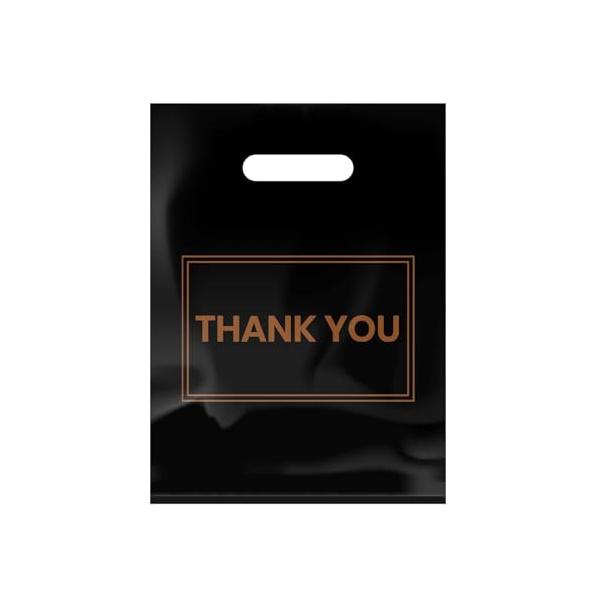 商品仕様 :幅23*高さ30センチの手提げ袋が100枚入り。 高品質な材質 :破れにくい厚手のプラスチック製で、頑丈で耐久性がある。 表面は光沢があり、手触りが良い。 黒とゴールド :黒を基調とし、ゴールドで「Thank you」と書かれた...