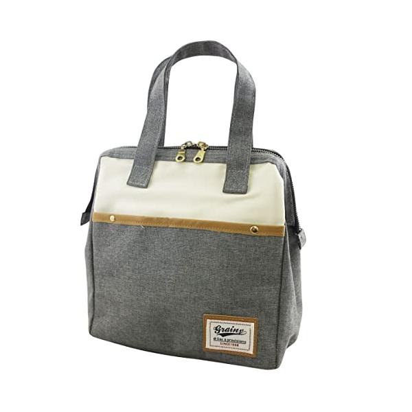 保冷ランチバッグ オシャレで大容量、入れ口にワイヤーが入った、がま口型の保冷ランチバッグです。内側は保冷保温仕様でアルミ素材を使用しています。保冷剤を入れるのに便利なメッシュポケット付きです。外側にもポケット付き。開閉はダブルファスナー仕様...