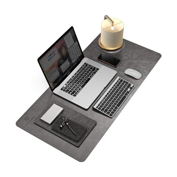 高品質レザーデザイン 丈夫なPUレザーでできており、かすり傷、染み、水滴、熱、擦り傷からデスクを保護します。デスクに敷けば、オフィスにモダンでプロフェッショナルな雰囲気をプラスできます。滑らかな表面により、執筆、タイピング、ブラウジングが楽...