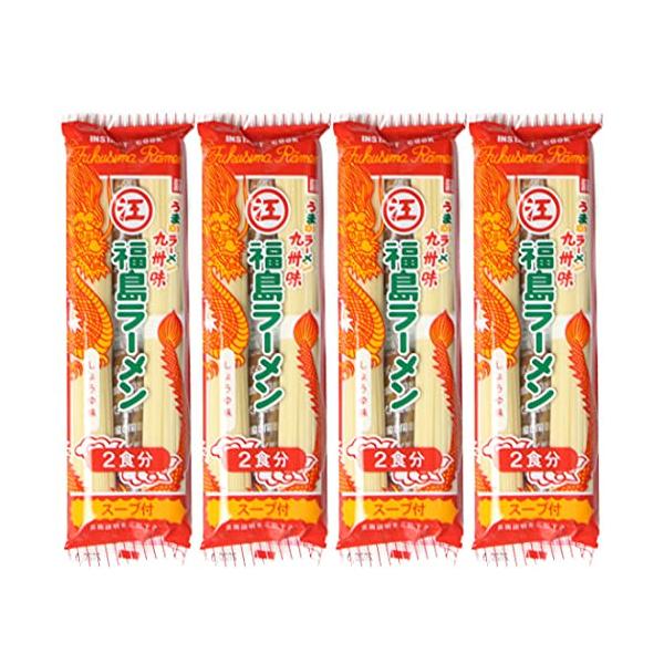 江崎製麺 福島ラーメン しょうゆ味 2食*4袋入り食品・飲料・お酒/麺類・パスタ/ラーメン