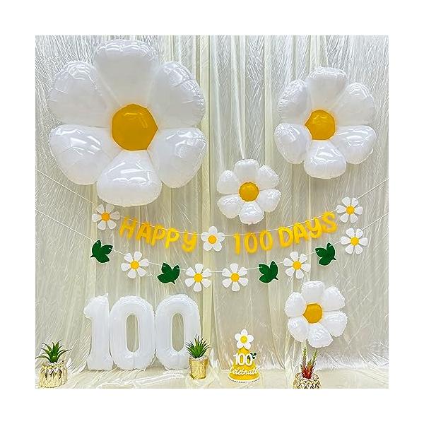 セット内容 (1)フェルト布ガーランド*2 (2)デイジーバルーン *4 (3)数字バルーン[100] (4)三角帽子*1 (5)リボンひも  10m  フェルトを使ったガーランド やわらかいフェルトで作られた、可愛らしい100日の誕生日ガ...
