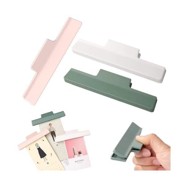 大型クリップ 1 枚の付箋でもしっかりとつかめます。また、領収書、A4 用紙、学生の試験答案などの散らばっていて重要な紙類を収集できます。収納が便利できれいに保て、重要な紙類が乱れなくなり、探しやすくなります。楽器演奏の譜面押さえに。 素材...