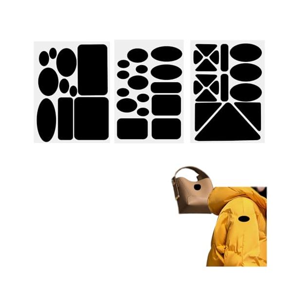 パッケージ内容 3個のPCSブラックの自己粘着パッチが含まれており、さまざまな衣服修理のニーズを満たします。 幅広い適用範囲 ジャケット、ダウンジャケット、ダウンコート、レインコート、寝袋、テント、傘、ソファ、リュックサック、手袋など、滑ら...