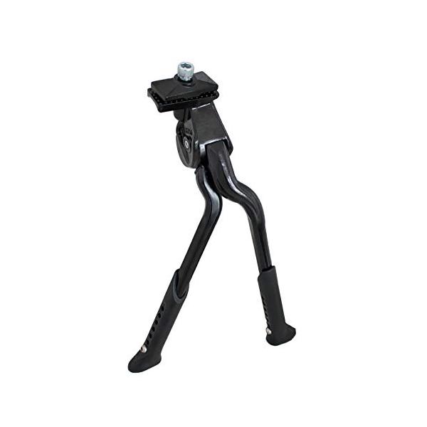 便利な自転車のキックスタンドのセンタータイプで チェーンステーに挟むだけで簡単に取り付けられます。 2足でバランスの取れた安定型のスタンドです。 ・車体を偏らせずに下からバランスよく持ち上げる形で駐車できます。 ・収納時は折り畳む事でホイー...