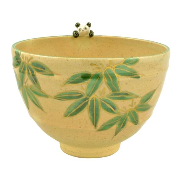 竹中洸祥 作 (京焼) 茶〓 パンダ茶道用の抹茶茶碗です。可愛いパンダが茶碗の中を覗いています。一点ずつ手作りですので色、柄に若干の違いがある場合がございます。※写真と現物では、多少の質感や色味が異なって見える場合がございますので、ご了承く...