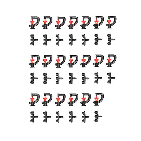 効率的な散水 吊り下げノズルは均一な散水と効率的な水の使用を提供し、庭や農業用途に適しています。温室加湿:温室加湿に優れ、庭の水やり用の点滴灌漑キットの一部として使用できます。 多用途 農業、芝生、庭、テラス、温室、裏庭、霧化冷却など、幅広...