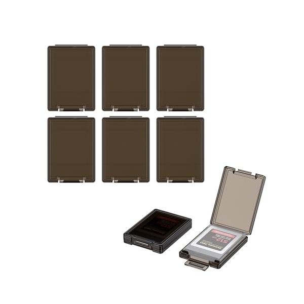 6枚セット メモリーカードケース  XQD &amp; CFexpress Type-Bカードを1枚づつ収納できるクリアケースです。※ご注意：メモリーカードは付属していません。 高品質のPPプラスチック素材 高品質のPPプラスチック素材で作...