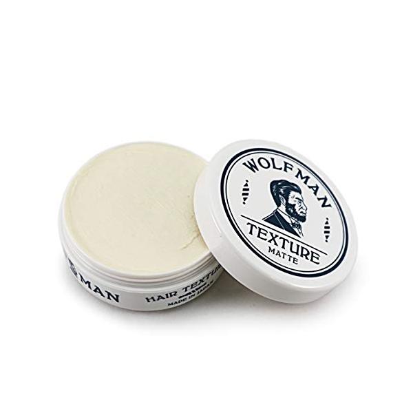 *PRODUCT ： WOLFMAN BARBER SHOP*容量 ： 115g*BODY ： テクスチャーワックス*MATTE香り ： ウッドハーブ*オリジナルデザイン容器ビューティー