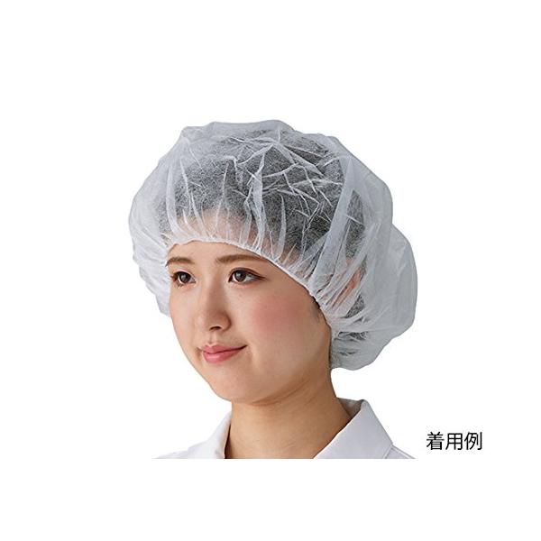 ※事業者向け商品です※入数 1袋(100枚入)一般的なキャップに比べて頭周りサイズが60cmと大きいタイプです。サイズ：フリーサイズ材質：PP(ポリプロピレン)不織布産業・研究開発用品:研究開発用品:研究用衣類・小物:研究用帽子・キャップ