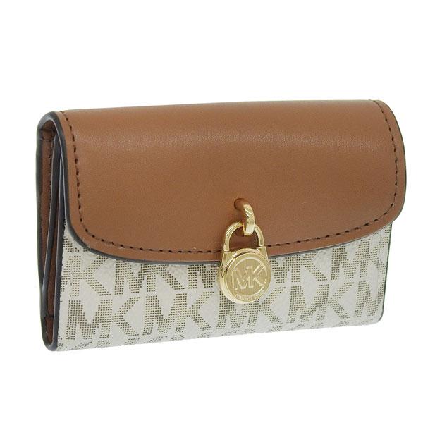 マイケルコース/MICHAELKORS/コインケース/LYRA必要最低限の収納を備えた二つ折りコインケース。スマートフォン決済派に最適なコンパクト仕様。MKシグネチャーにHAMILTONロックが映える、ミニマルながら華やかなデザインです。【...
