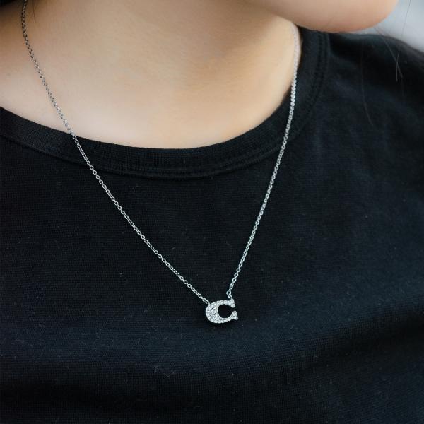 コーチ/COACH   ネックレス   ロゴモチーフのネックレスが登場。ギフトにもおすすめです！■品　番：91433 SLV ■サイズ：約チェーン全長約40.5-45.5cm　モチーフ約高さ0.9×幅1.2cm　 ■重　さ： ■仕　様：　　...