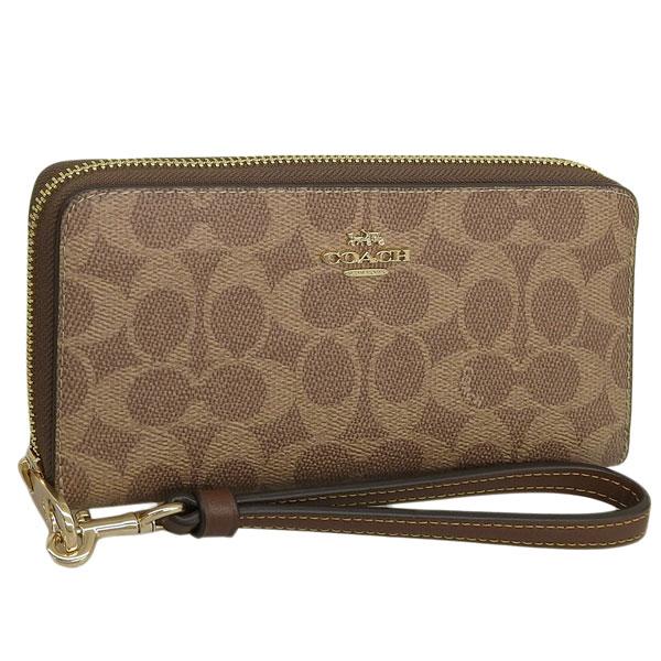 コーチ/COACH/長財布/LZA/WLT/SIG/CNVSブランドならではの柄とゴールドの金具が上品な雰囲気の長財布。タイムレスなデザインで長くご愛用いただけます。【ギフトにもおすすめです。】 ■品番：CW778IMXHE  ■カラー：T...