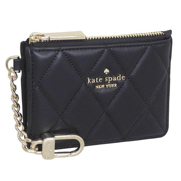 ケイトスペード/KATESPADE/カードケース/WALLETS/KEY/RING/CH贅沢なキルティングレザーが手元を華やかに彩るカードケース。カードスロットと便利なキーリングを備えた実力派です。これ一つでカード、小銭、鍵をスマートに持ち...