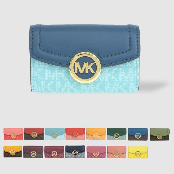 ■サイズ：約高さ6.5×幅10×マチ1cm■重さ：約80g■仕様：開閉：ホック式内側：キーフック6■素材：PVCコーティングキャンバス×レザー■付属：保存袋なし、箱なし■カラー：(1)CORAL　RF　MLT(2)FLAME(3)FR　AQ...