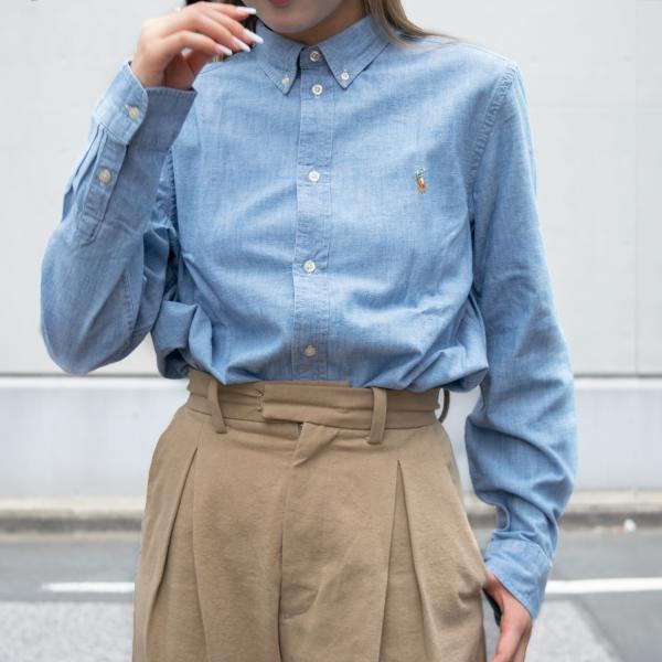 ラルフローレン/RALPHLAUREN/シャツ/CORE/REPLEN胸元の刺繍がワンポイントになるコットン素材のシャツ。着回しのきく万能なデザインも魅力的◎【ギフトにもおすすめです。】 ■品番：323703283001XL  ■カラー：B...