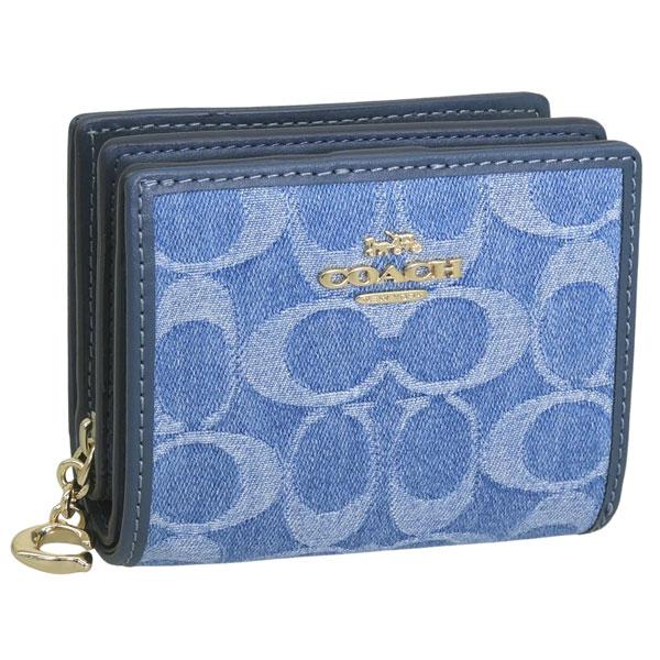 コーチ/COACH/二つ折り財布/SNAP/WLT/DNM/SIG洗練されたデニム素材に、コーチ伝統のシグネチャー柄が映える絶妙なコントラスト。手に取るたびに、デニムならではの軽やかさと親しみやすさを感じられます。大人のカジュアルを格上げす...