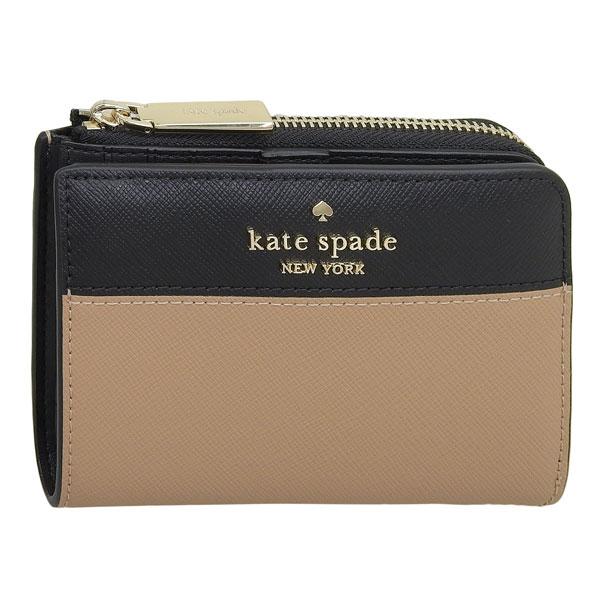 ケイトスペード/KATESPADE/二つ折り財布/madison/sm/lzip/walフロントのメタルロゴが華やかな印象の二つ折り財布。機能も充実しており使い勝手の良いアイテム。【ギフトにもおすすめです。】 ■品番：KH616-200  ...