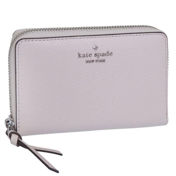 ケイトスペード/KATESPADE/二つ折り財布/KNATT/MED/WALLETコンパクト×高機能を極めた二つ折り財布。上質なぺブルドレザーにアイコニックなロゴが輝く、気品ある佇まい。手のひらサイズながら、独立したL字ファスナー小銭入れや...
