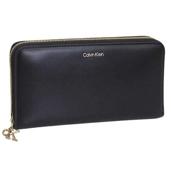 カルバンクライン/CALVINKLEIN/長財布/CK/LARGE/ZIP/AROUNDシンプルかつ洗練されたデザインが魅力のロングウォレット。ブラックの落ち着いたカラーにフロントのブランドロゴがさりげないアクセントを添えます。ラウンドジッ...