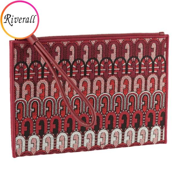 フルラ/FURLA   カバン   鞄 OPPORTUNITY全体がインターシャのキャンバスクラッチバック。■品　番：WE00159 A0459 T6G00 ■サイズ：約高さ18x幅25.5xマチ1cm　ストラップ約17cm　 ■重　さ：約...