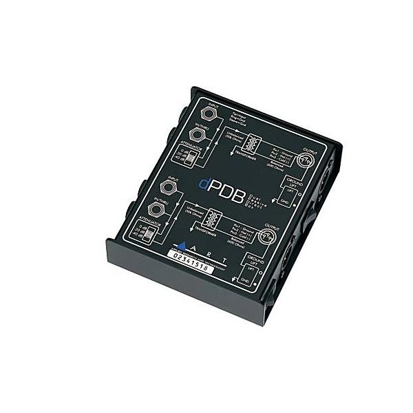 デュアル・パッシブDIボックス　dPDBdPDBはデュアル・タイプ（2CH）のパッシブDIボックスです。通常のDI機能に加え、アッテネーター機能があるので、様々なレベルの入力に対応するのが特長です。インスト・レベル、ライン・レベル、スピーカ...