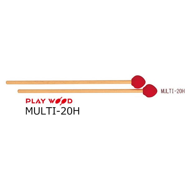 Mallet InstrumentMulti-Mallet/マルチ-マレットMULTI-20H ： φ11 ラーミン柄 　φ29×360●MULTI-20H, 20M, 20Sマッシュルームヘッドに従来より太いφ11のラーミン柄を使う事で単...