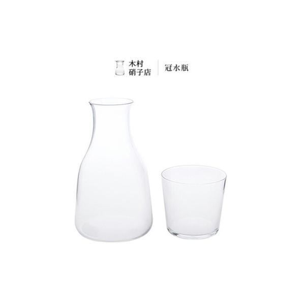 ＜商品詳細＞ブランド：木村硝子店 (キムラガラステン) 生産地：東京都商品名：冠水瓶　2015サイズ：瓶：47×146(mm) / グラス：71×65(mm)容量：瓶：450cc / グラス：200cc材質：ガラス化粧箱：○　食洗機：×＜配...
