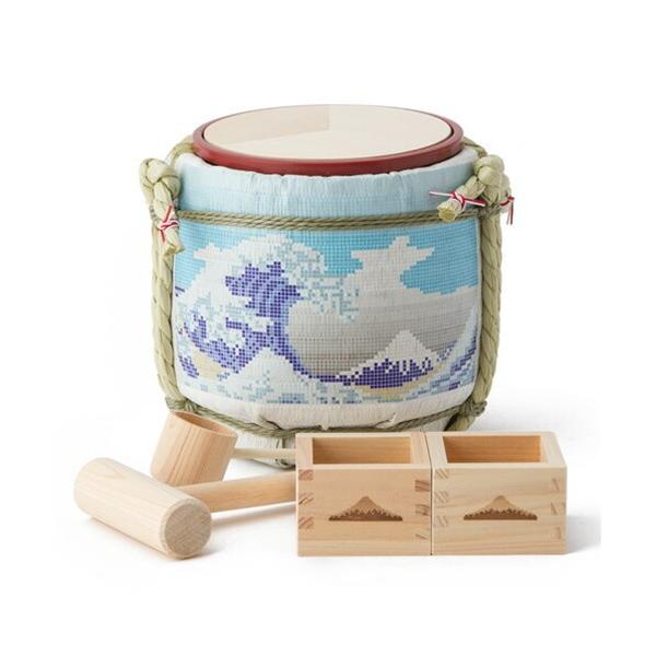 ＜商品詳細＞ブランド：KOMODARU-LINK（岸本吉二商店）生産地：兵庫県 尼崎市サイズ：商品本体/約φ18×H17.5cm、5勺木枡/W6.3×H4.4cm（内寸：約W49×D49×H36mm）容量：720ml材質：菰樽：ポリプロピレ...